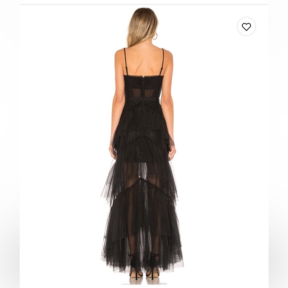 BCBGMaxAzria | Dresses | Bcbg Tulle Black Corset Dress Wednesday Addams ...